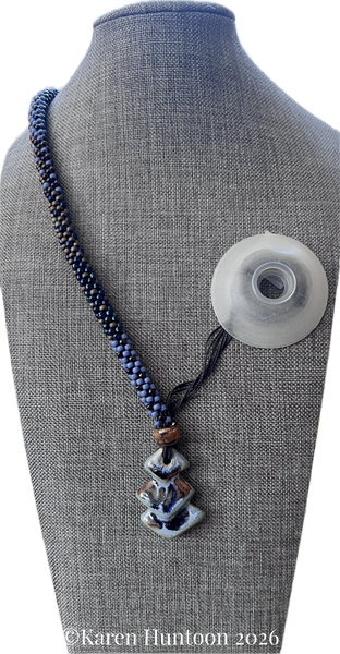 8-Strand Blended Beaded Colorblock Necklace with San Miguel De A